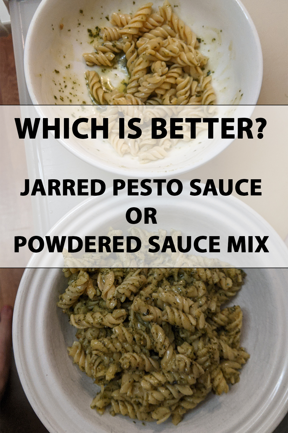 Dry Pesto Mix vs Jarred Pesto Sauce - The Dude Cooks
